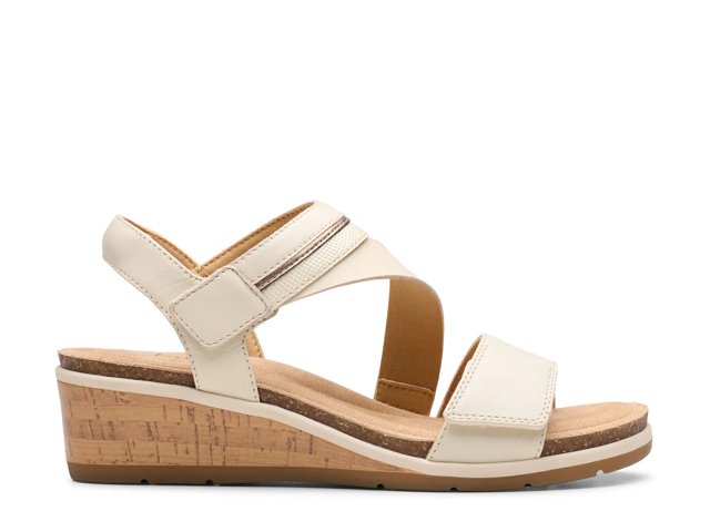 Clarks Kacha Wave Wedge Sandal - Free Shipping | DSW